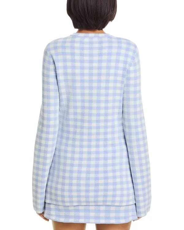 525 America Elongated Fitted Cardigan - Blue Combo