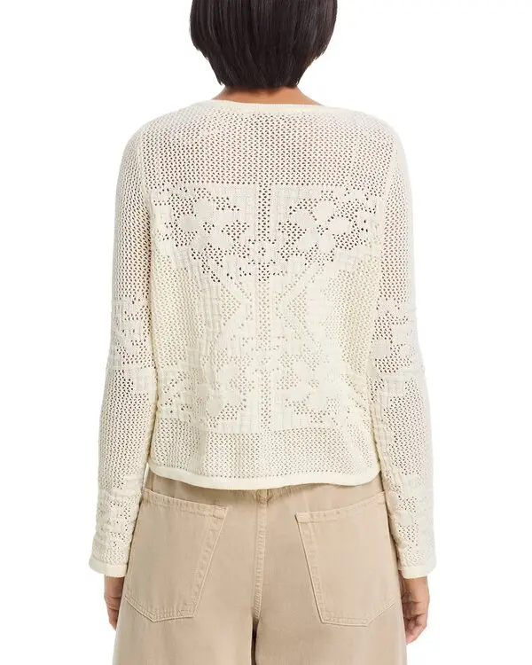 525 America Mesh Stitch Sweater Jacket