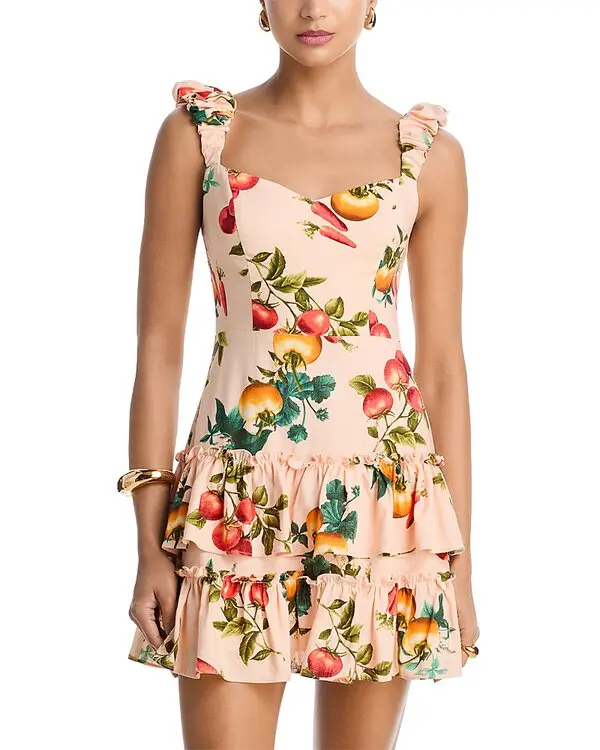 Aqua Mini Dress - Red Multi