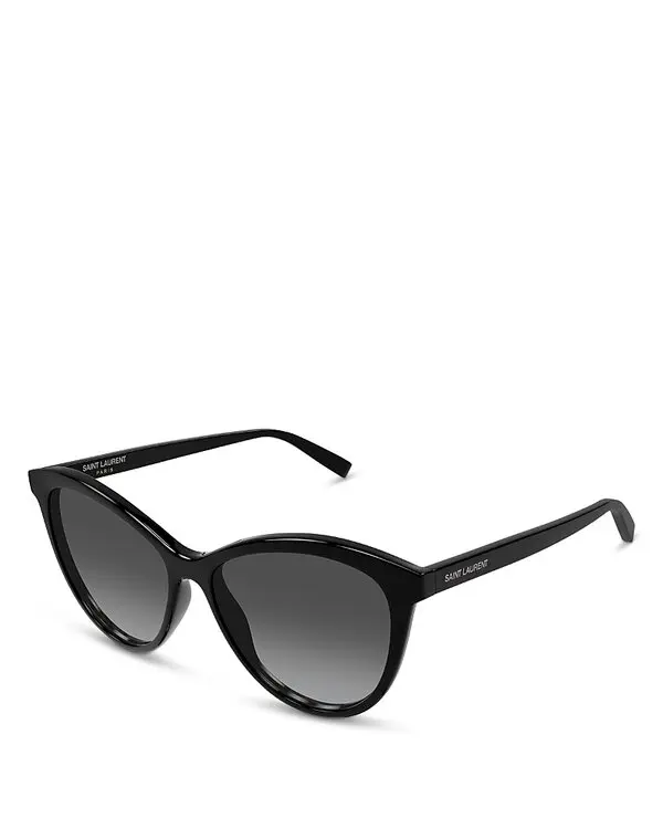 Saint Laurent Cat Eye Sunglasses, 57mm - Black