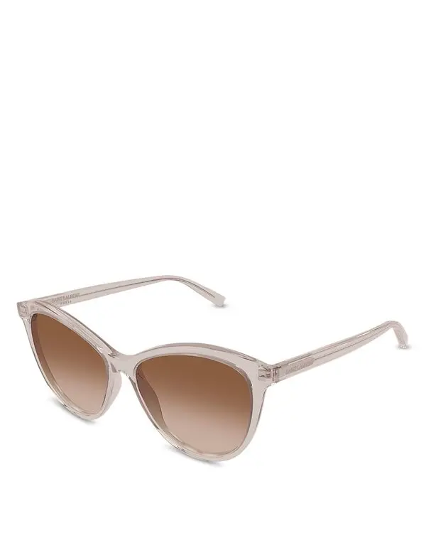Saint Laurent Cat Eye Sunglasses, 57mm - Nude