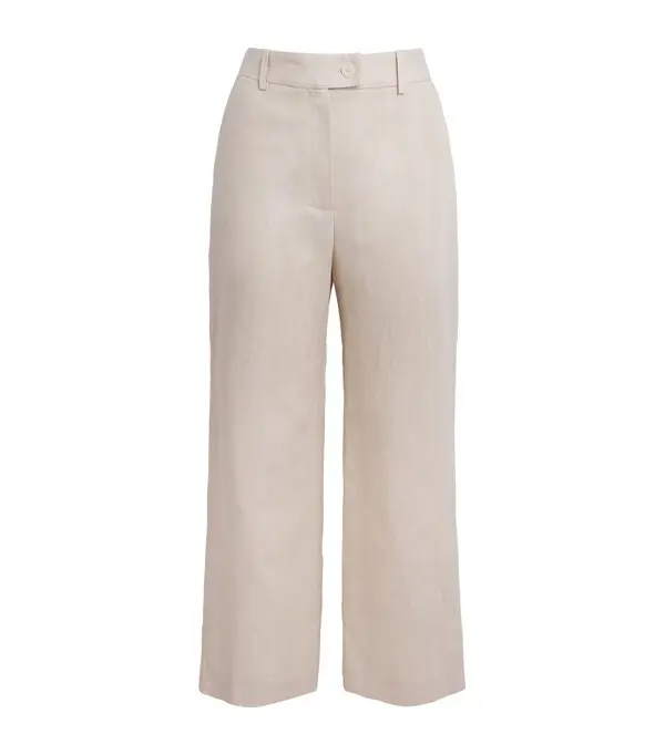 Claudie Pierlot Linen Cropped Trousers