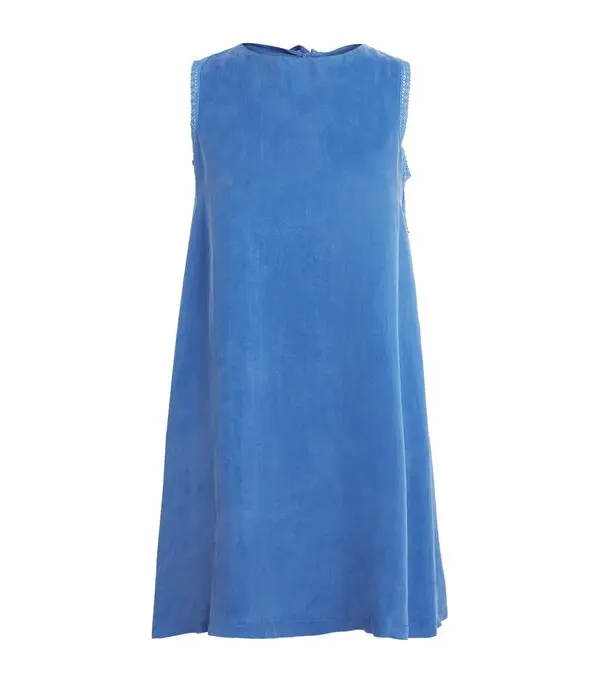 Claudie Pierlot Lace-trim Mini Dress - Blue