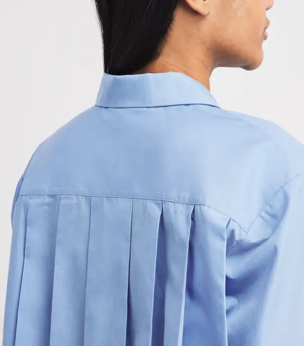 Maje Embroidered Pleated Shirt