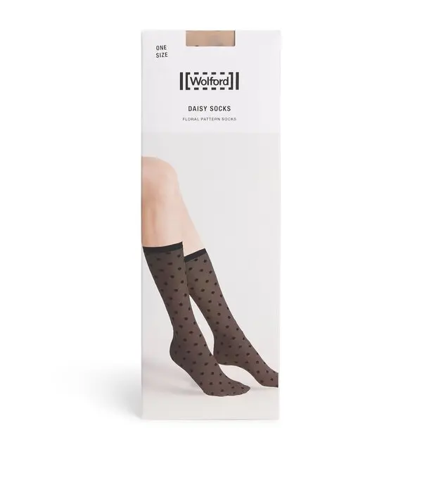Wolford Daisy Mid-calf Socks - Beige