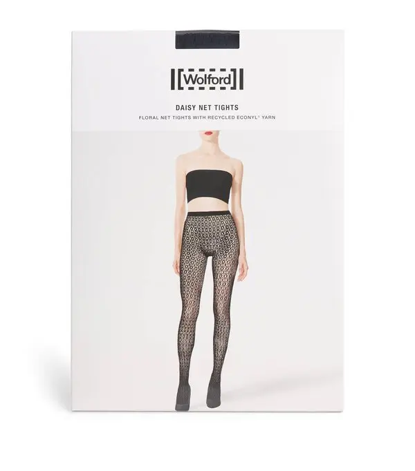 Wolford Daisy Net Tights - Black