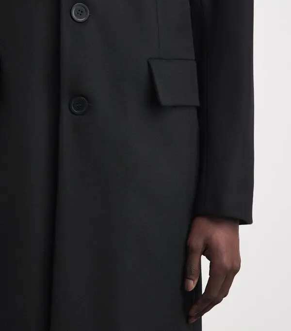 Sandro Wool-blend Coat - Black