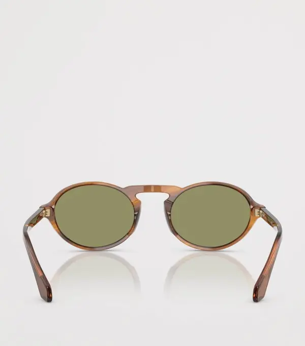 Giorgio Armani Tortoiseshell Oval Sunglasses - Yellow
