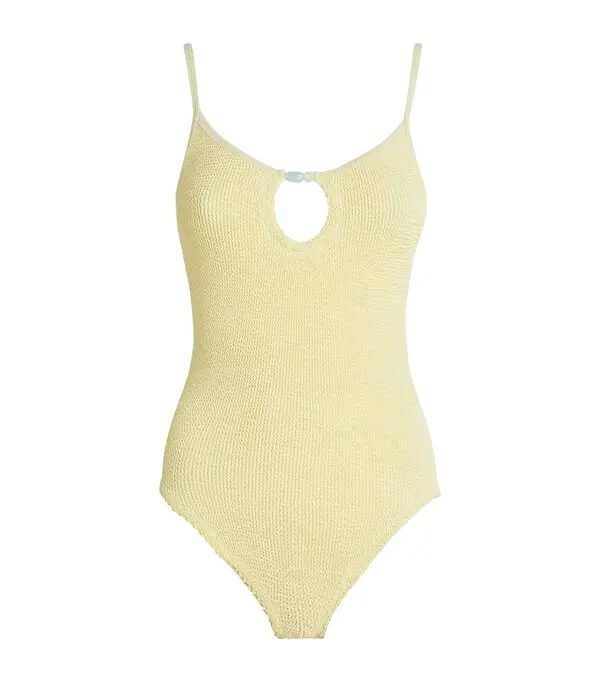 Hunza G Beaded Mia Swimsuit - Yellow