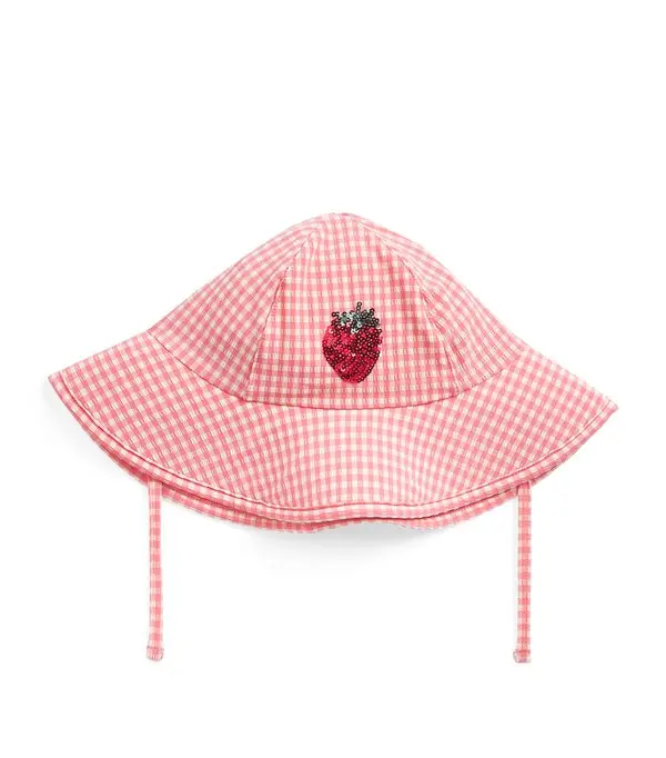 KONGES SLOJD Gingham Etta Swim Hat - Pink