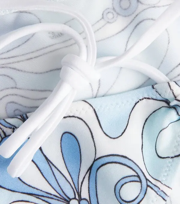 Emilio Pucci Orchidee Print Bikini Bottoms - Blue