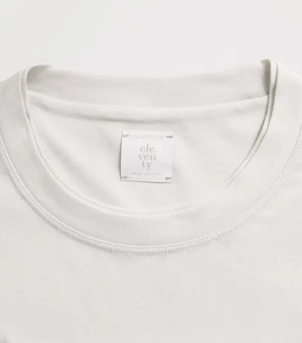 Eleventy Cotton-modal T-shirt - Beige