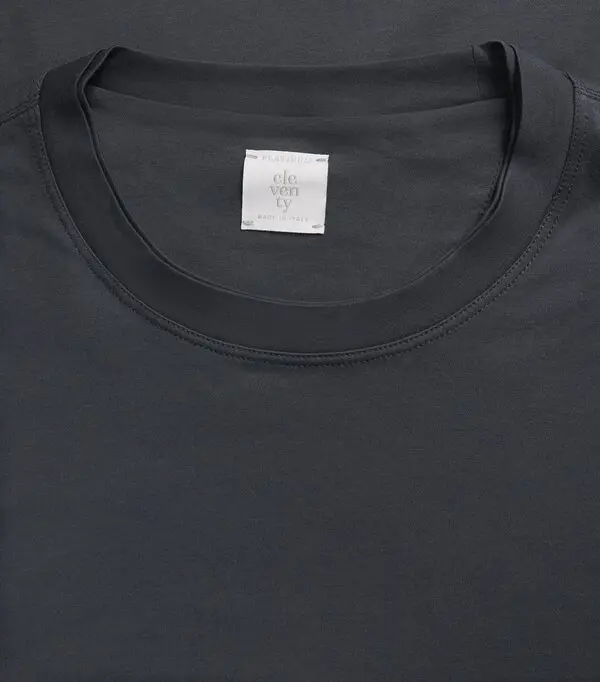 Eleventy Cotton-modal T-shirt - Black