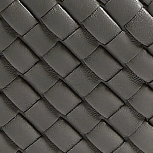 Bottega Veneta Maxi Intrecciato Leather Veneta Shoulder Bag - Grey