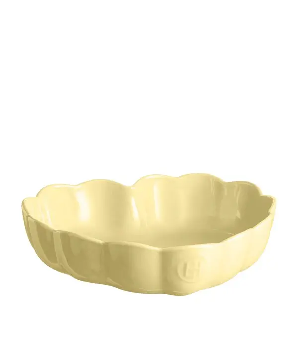 EMILE HENRY Ceramic Madeleine Heart Baking Dish - Yellow