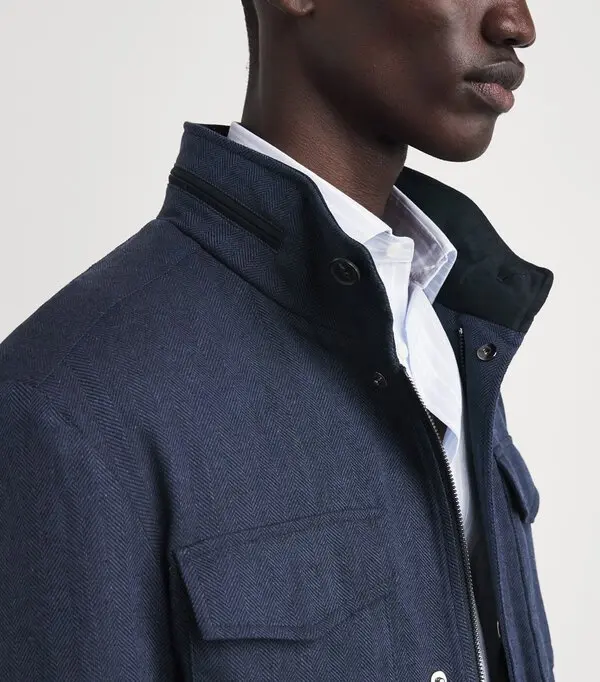 N.peal Linen-cotton Hampton Jacket - Navy