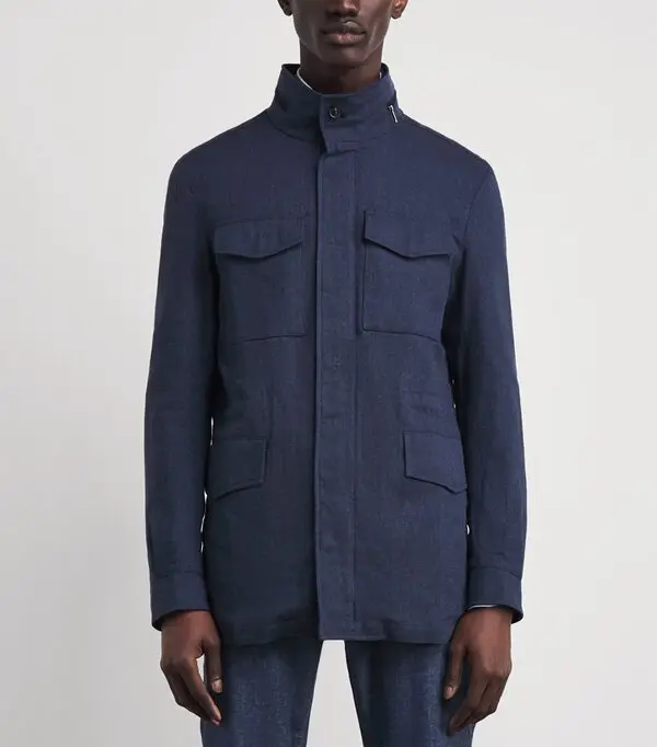 N.peal Linen-cotton Hampton Jacket - Navy