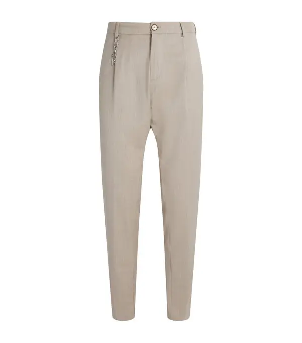 Paul & Shark Lucca Chinos In Jersely Fabric - Beige