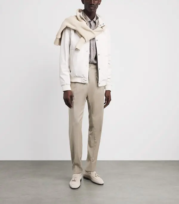 Paul & Shark Lucca Chinos In Jersely Fabric - Beige