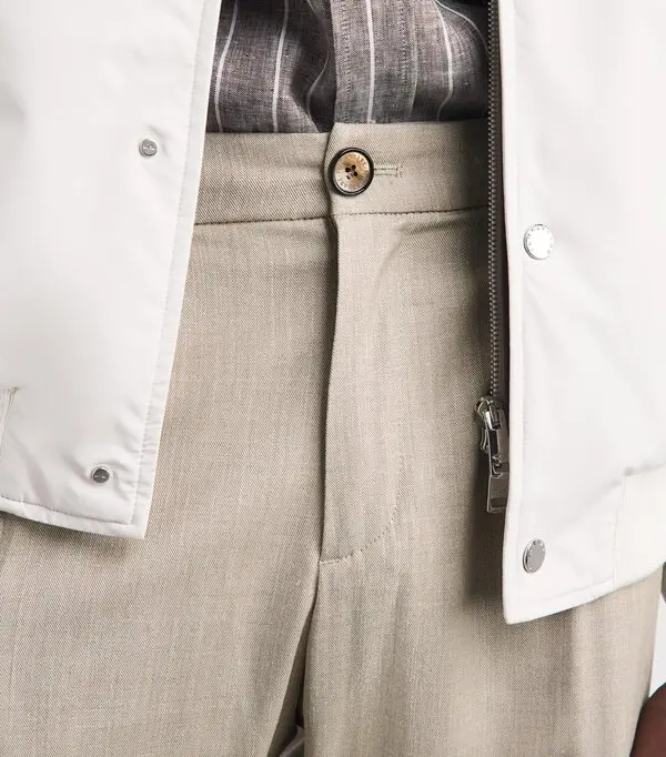 Paul & Shark Lucca Chinos In Jersely Fabric - Beige