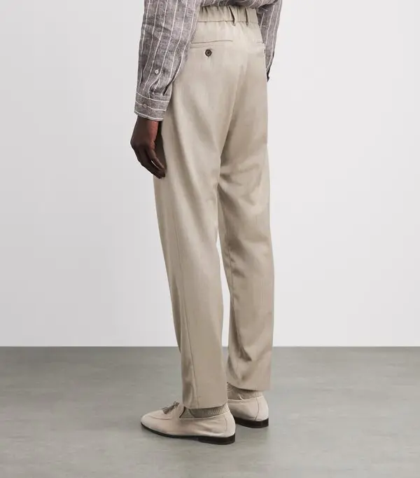 Paul & Shark Lucca Chinos In Jersely Fabric - Beige