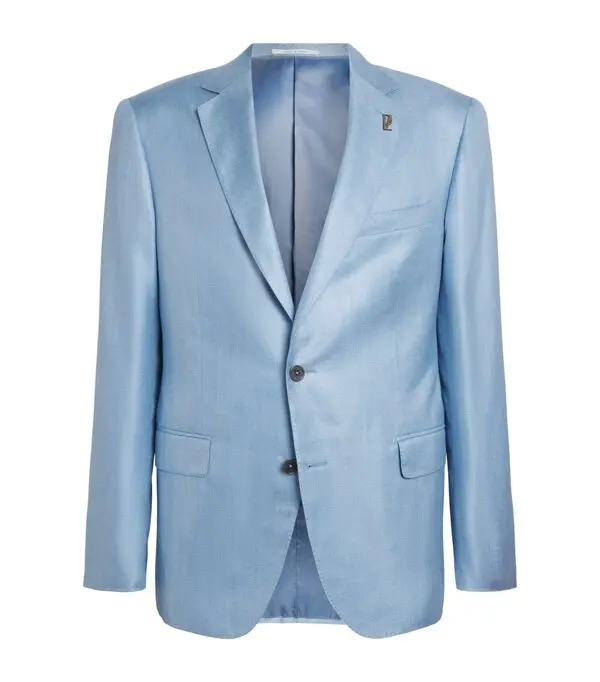 Pal Zileri Silk Vicenza Blazer - Blue