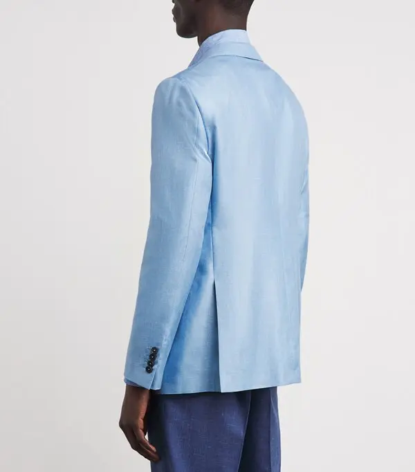 Pal Zileri Silk Vicenza Blazer - Blue
