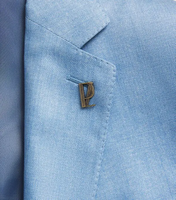 Pal Zileri Silk Vicenza Blazer - Blue