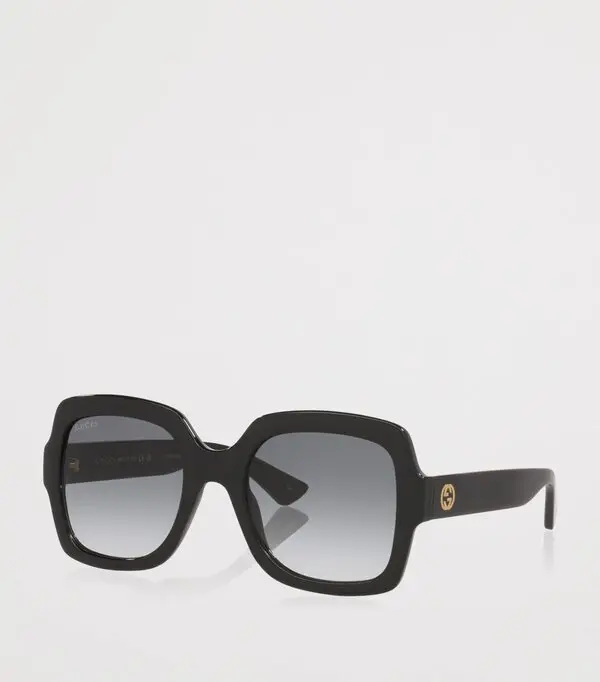 Gucci Injected Gg1337s Square Sunglasses - Black