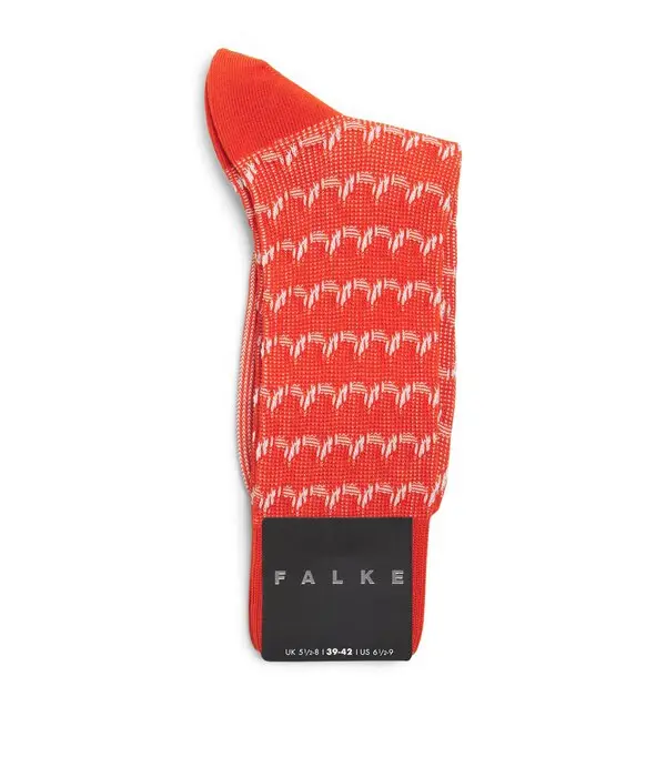Falke Cotton-blend Sea Rock Crew Socks - Red