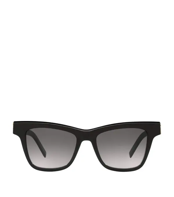 Saint Laurent Acetate Square Sunglasses - Gold