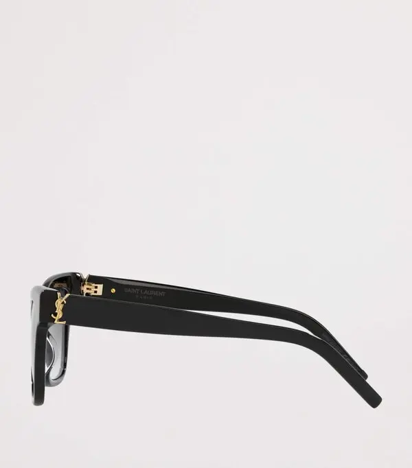 Saint Laurent Acetate Square Sunglasses - Gold