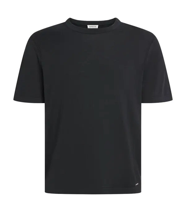 Simkhai Silk-blend Duke T-shirt - Black
