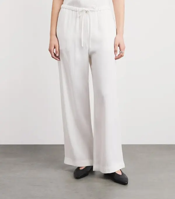 TOTEME Woven Stripe Wide-leg Trousers