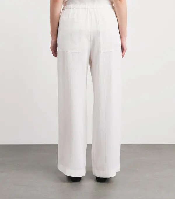 TOTEME Woven Stripe Wide-leg Trousers
