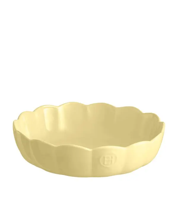 EMILE HENRY Ceramic Madeleine Round Dish - Yellow