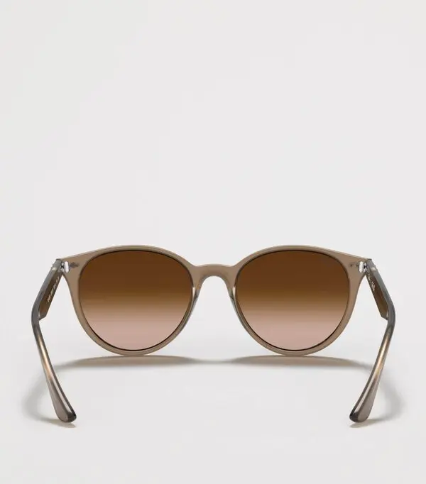 Ray-ban Acetate Phantos Round Sunglasses - Beige