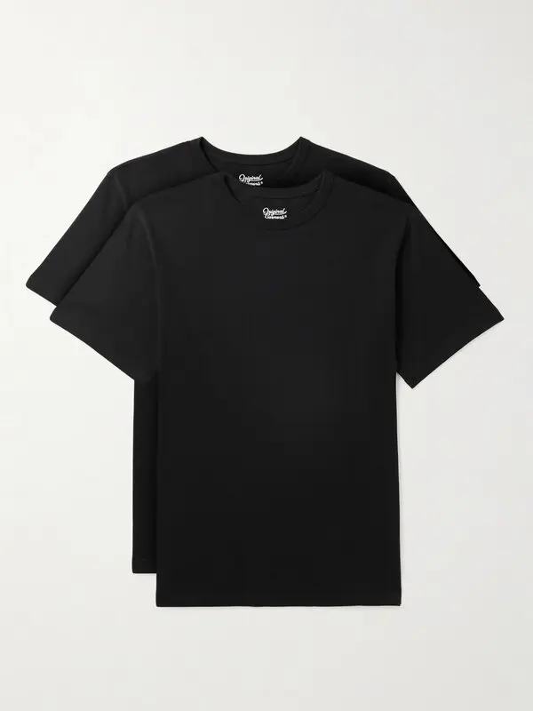 FRIZMWORKS Og Athletic Pack Of Two Cotton-jersey T-shirts - Black