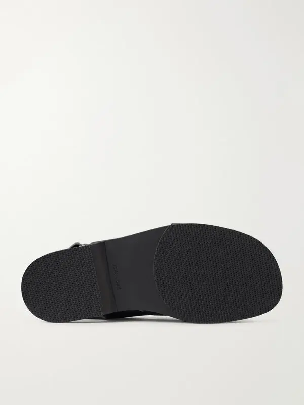 John Lobb Seaford Full-grain Leather Sandals - Black