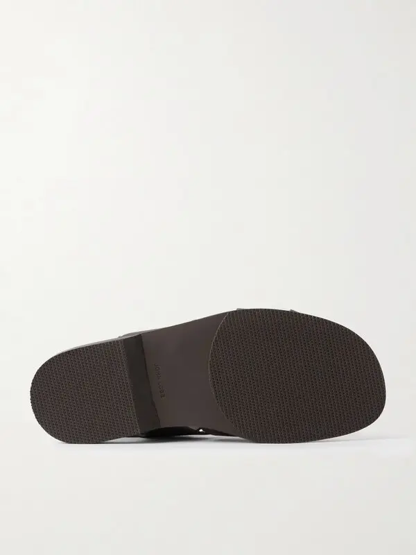 John Lobb Seaford Full-grain Leather Sandals - Brown