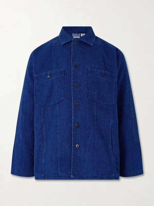 Blue Blue Japan Textured-cotton Overshirt