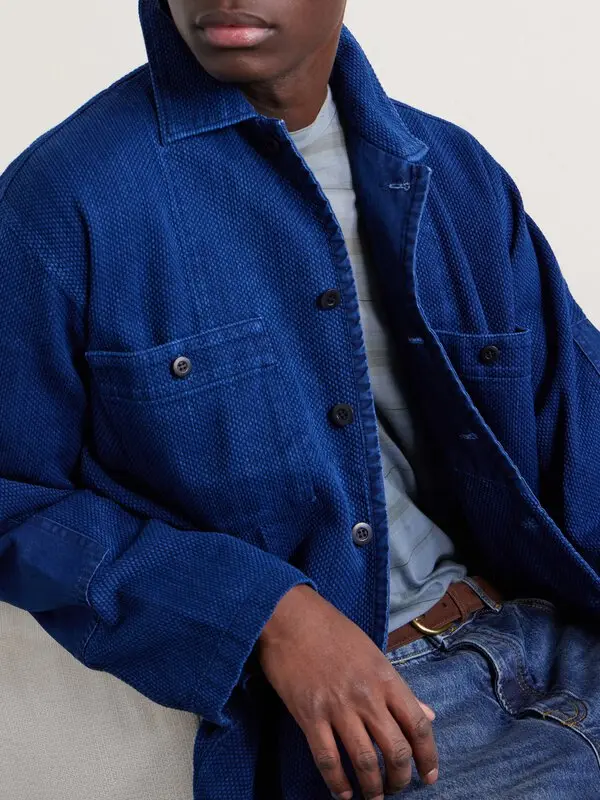 Blue Blue Japan Textured-cotton Overshirt
