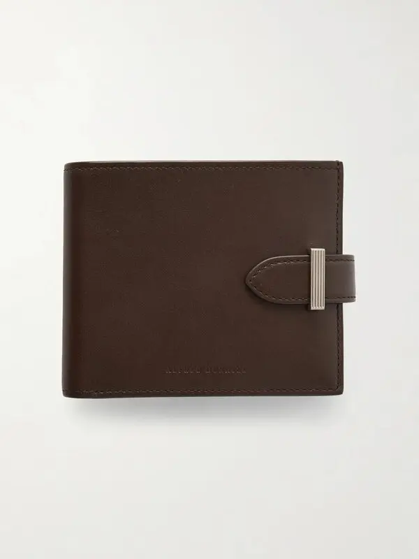 Dunhill Alfred 4cc&cp Patina-leather Billfold Wallet - Brown
