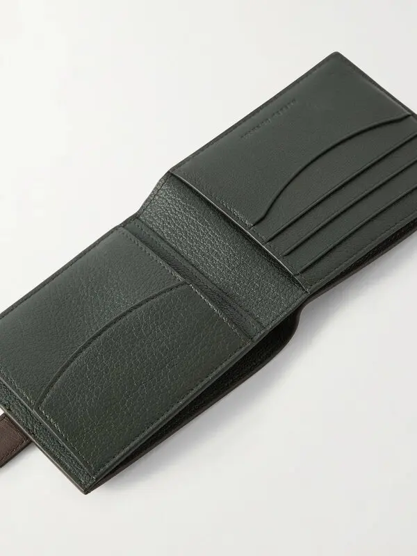 Dunhill Alfred 4cc&cp Patina-leather Billfold Wallet - Brown