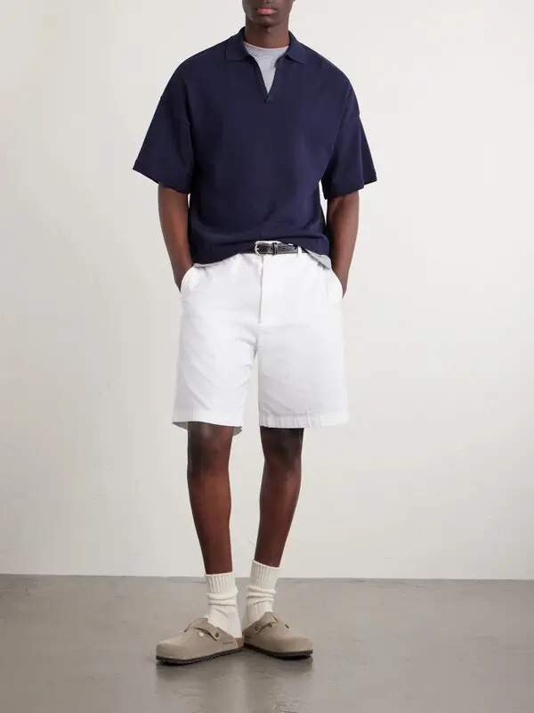 Blue Blue Japan Knitted Polo Shirt