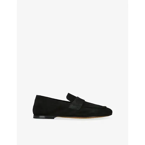 Officine Creative Blair 001 Suede Loafers - Black