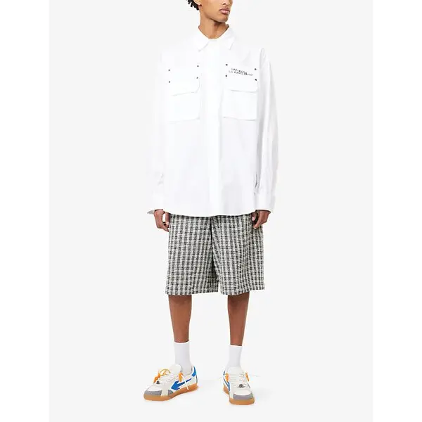 Off-White Script Arrow Cotton Over Shirt