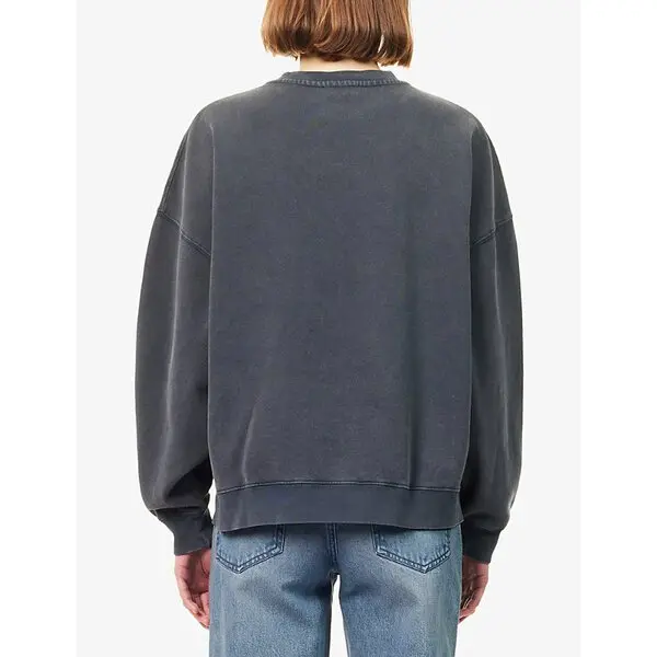 ANINE BING Graphic-print Cotton Sweatshirt