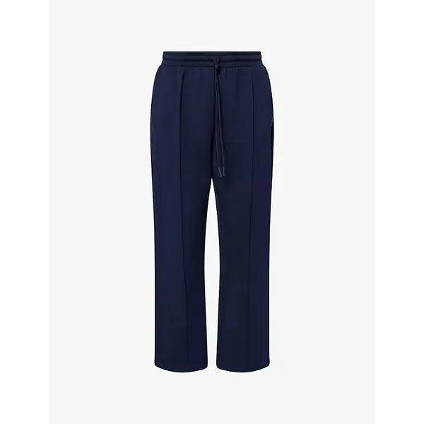 Max Mara Straight-leg Stretch-jersey Jogging Bottoms - Navy