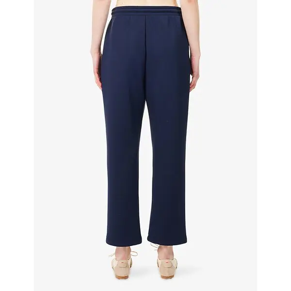 Max Mara Straight-leg Stretch-jersey Jogging Bottoms - Navy